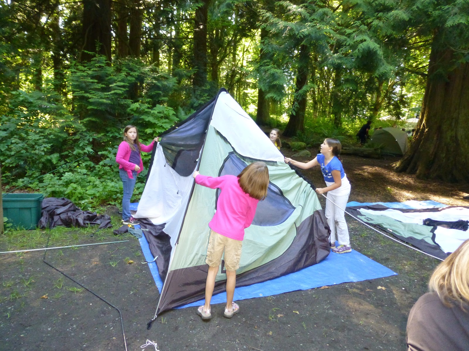Avery and Annalise: Girl Scout Camp Out