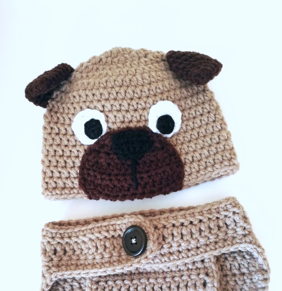 Pug Photo Prop - Free Crochet Pattern | Truly Luxe Designs