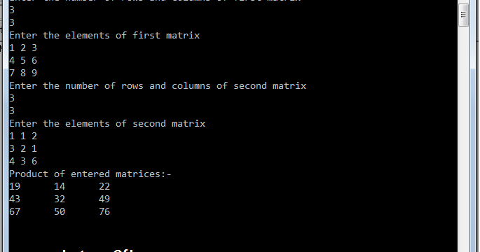 Matrix Multiplication In C Program With Explanation Instanceofjava
