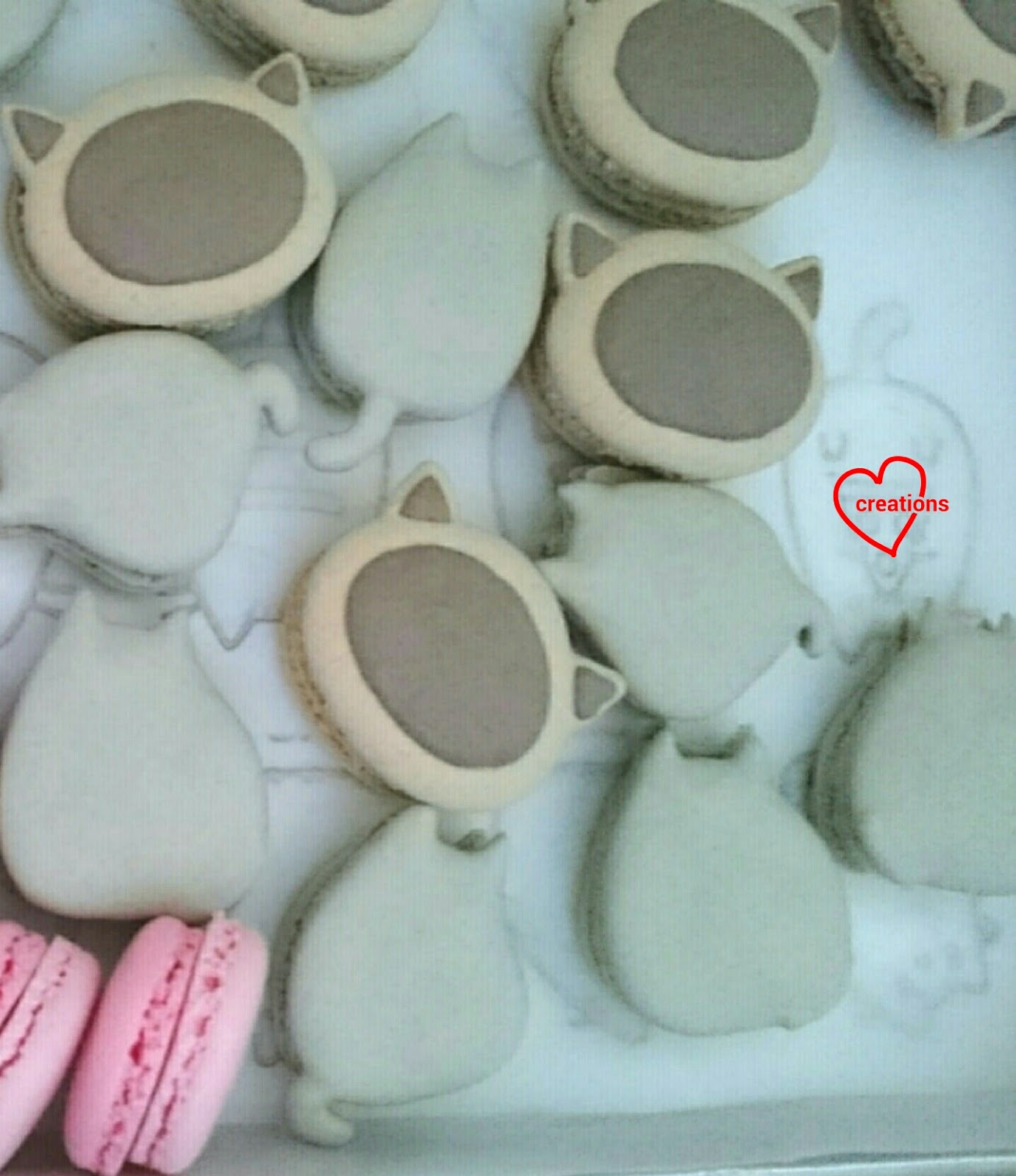 Loving Creations for You: Chilli Chocolate Siamese Cat Macarons