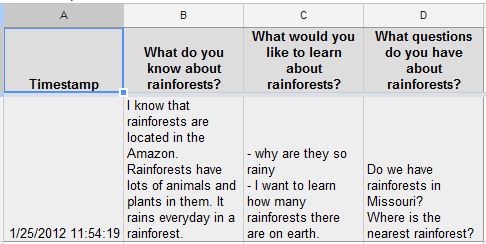 Leading and Learning in a STEM World: Google Docs for Pre-assessment
