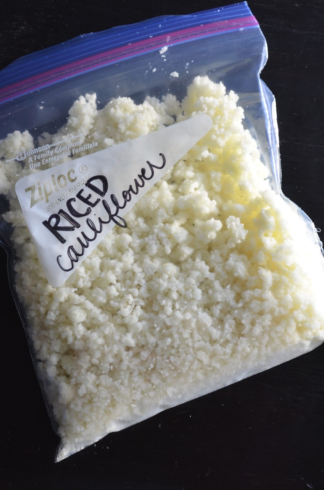 Everyday Veggies: Riced Cauliflower + How to make prepped and frozen ...