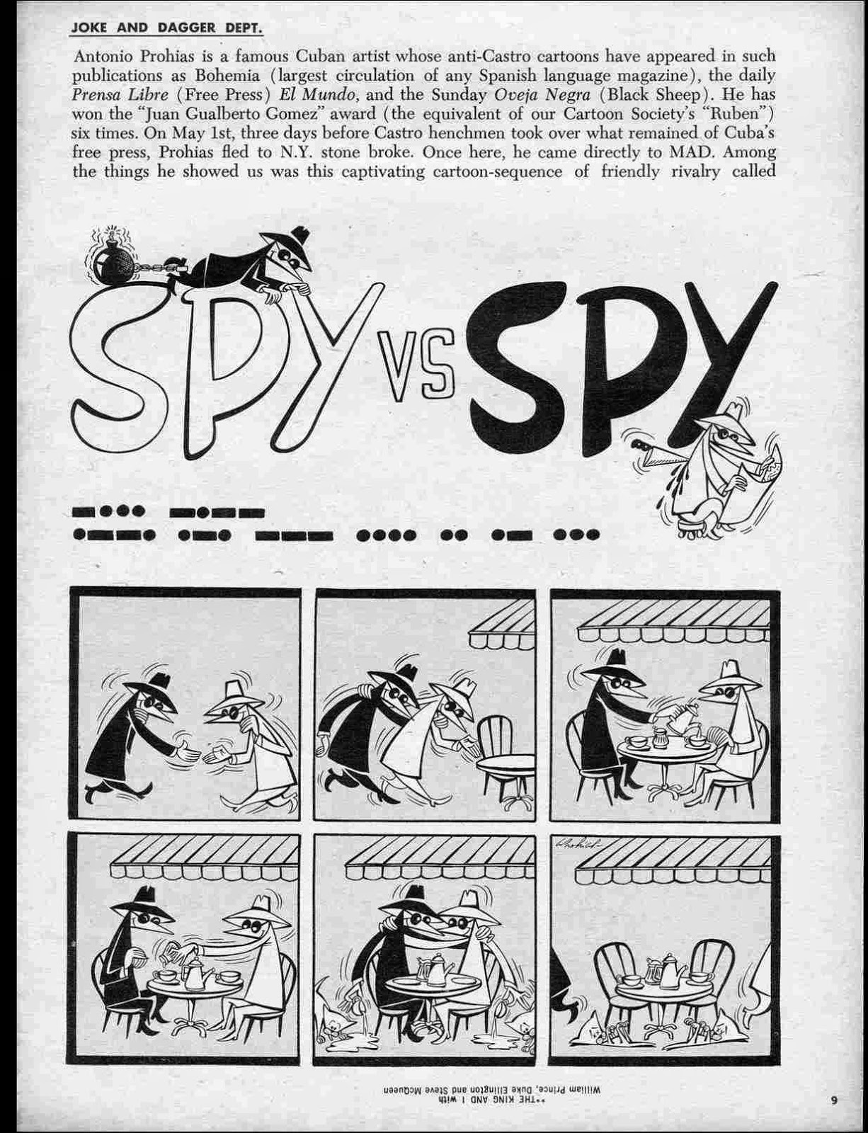 Free Comics Rostrum: The Classic Comedy Comic Strip Spy Vs Spy 01