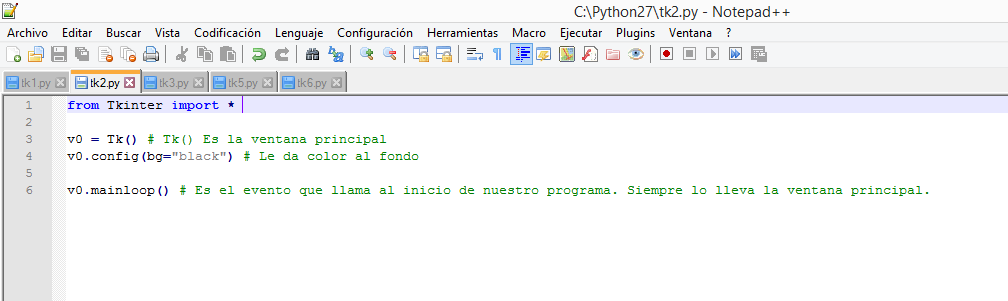 David Orlando Maldonado Lopez: Programas Tkinter Python