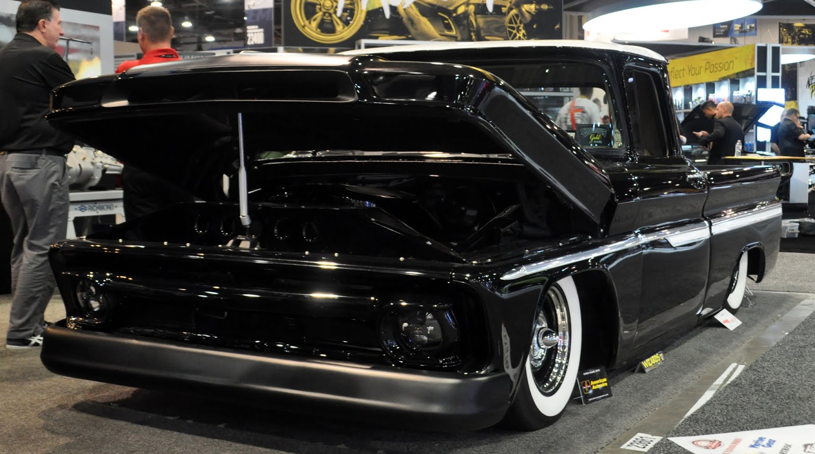 Just A Car Guy: there were some cool old Ford trucks at SEMA too