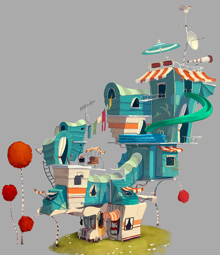 ART of CLEMENT GRISELAIN: The Lorax Nature Exterior