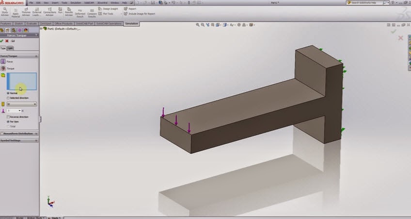 Tutorial solidworks make structure simulation for beginner - SolidWorks ...