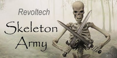 world of klaymore: Revoltech Skeleton Army