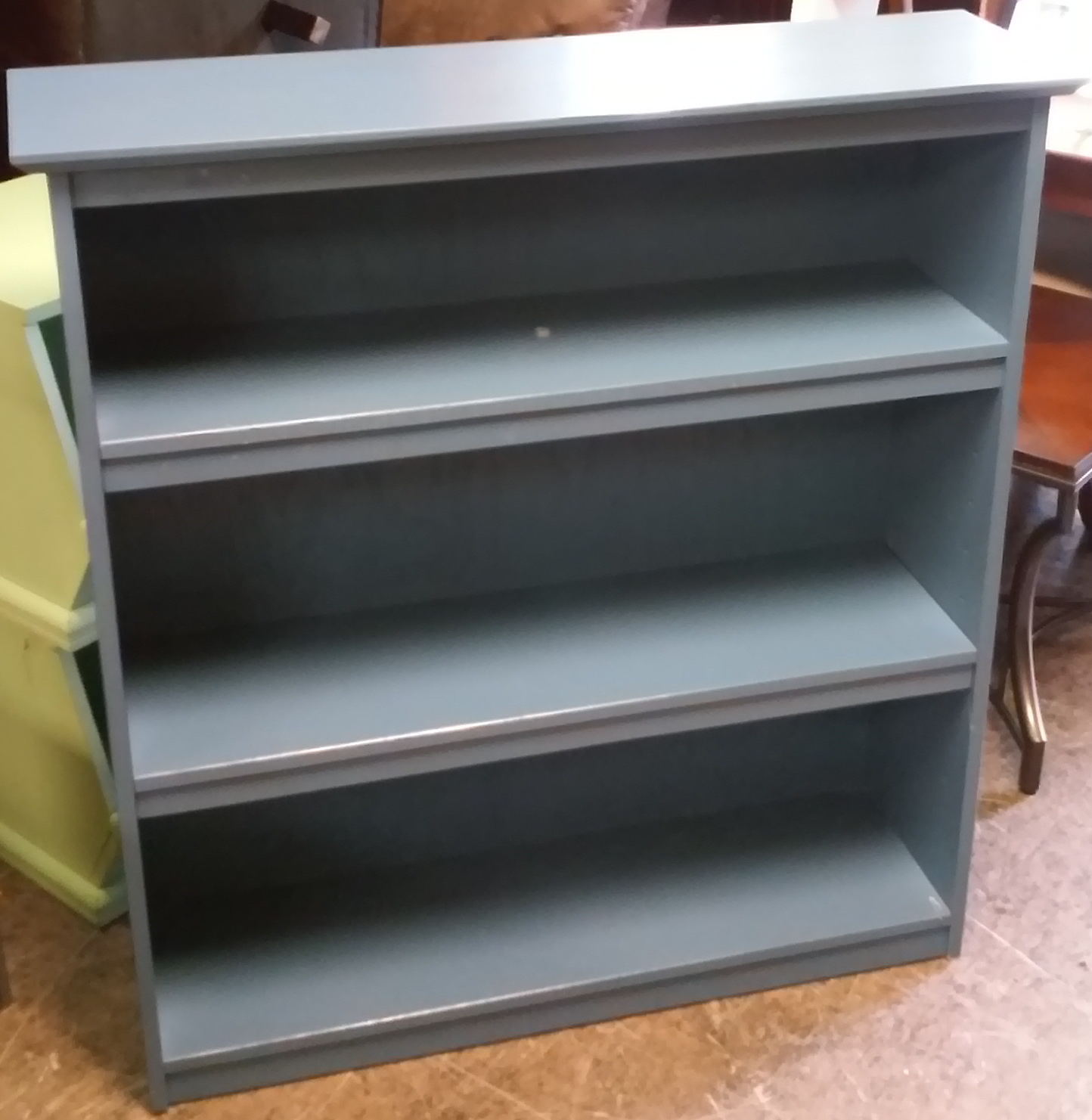UHURU FURNITURE & COLLECTIBLES: SOLD Blue Wooden Shelf - $80
