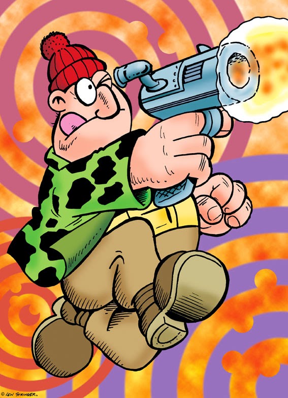 Lew Stringer Comics: Combat Colin card art