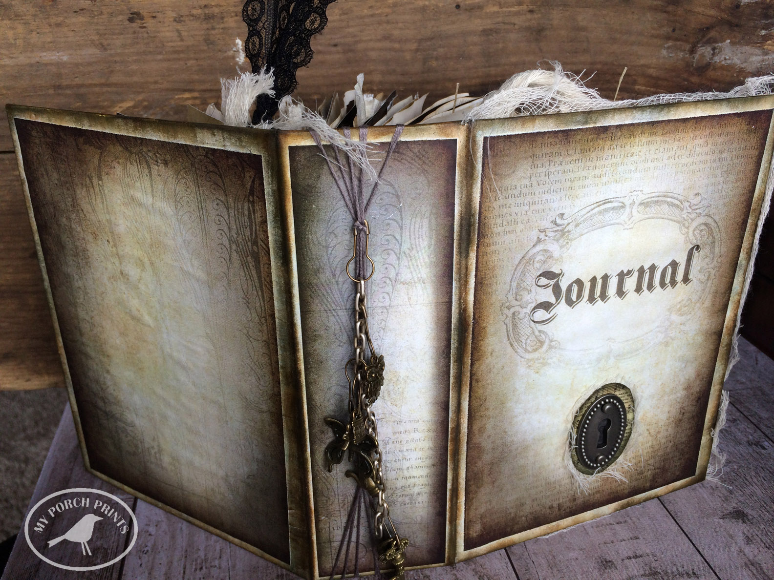 My Porch Prints: "Mysterious Woman" Junk Journal from My Porch Prints