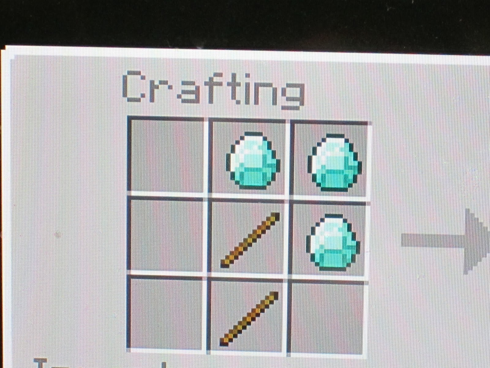 MINECRAFT- how to craft items and blocks: how to craft a axe