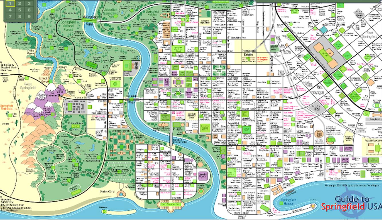 Mapa Interactivo de Los Simpson