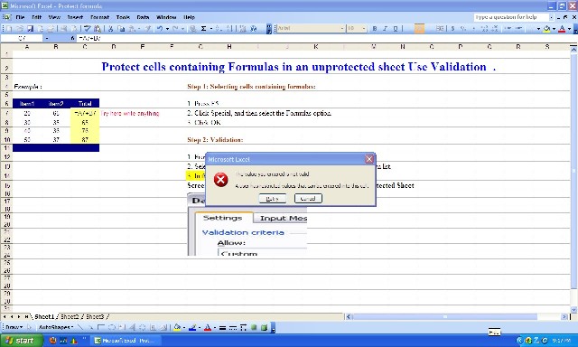 Protect cell contain formulas. | Learn Computer Protect cell contain formulas. | Learn Computer