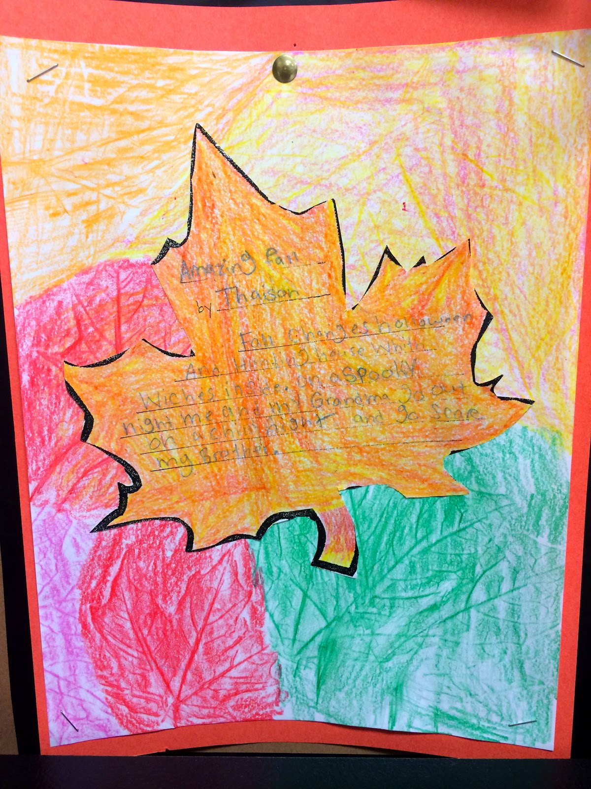the ART of learning: Fall Poems and Leaf Rubbings