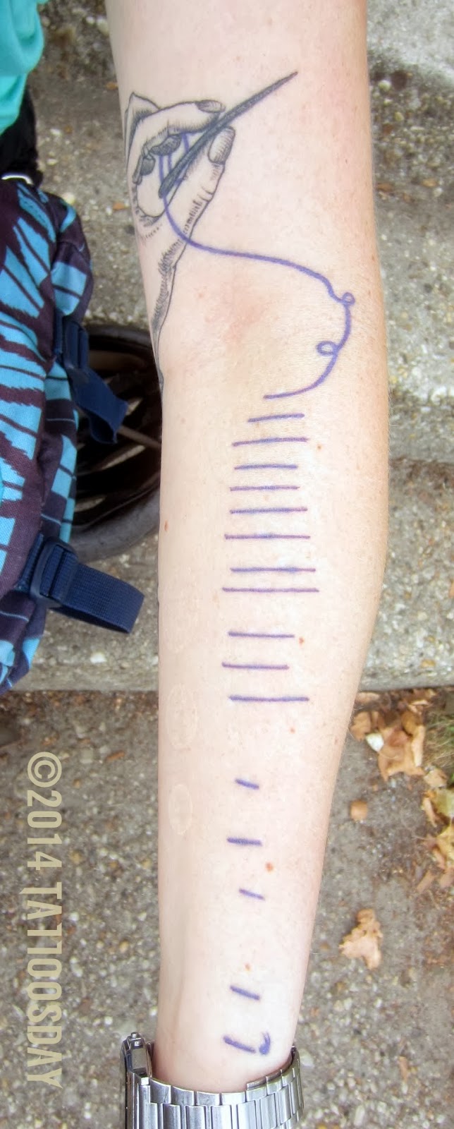 Tattoosday (A Tattoo Blog): Karin Shares a Tattoo Fit for a Seamstress