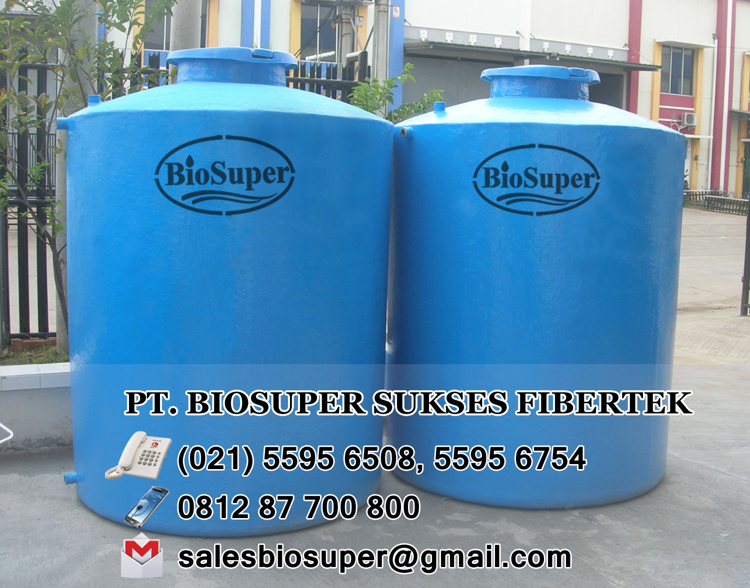 Septic Tank Biologycal Biofilter BioSuper: Tangki Fiberglass BioSuper ...