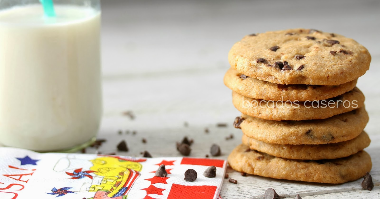 Bocados Caseros: Cookies con pepitas de chocolate y nueces