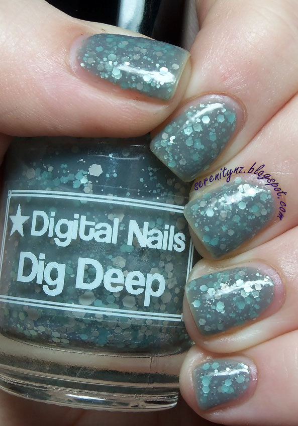 Serenity: Digital Nails 'Dig Deep' & 'Lying' - Swatches & Review