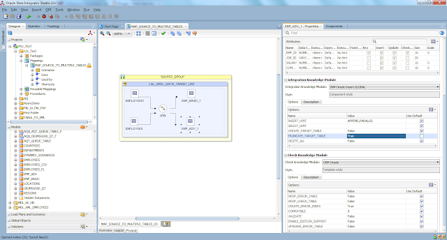 Technical Skills: Loading multiple target tables in single interface (mapping) in Oracle Data ...