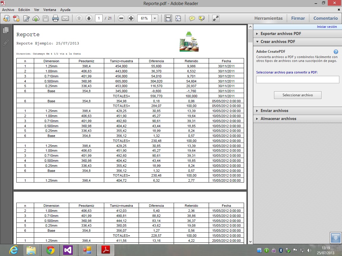Exportar Datagridview a pdf parte II