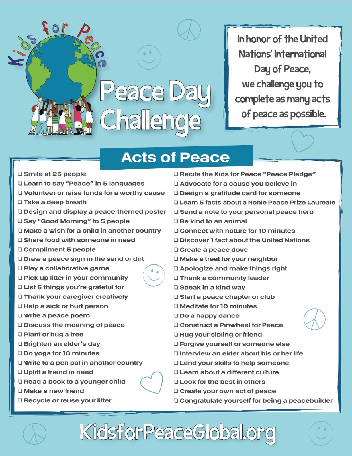 Talk About Peace For Just One Day, Or More! – Edupedia Publications Pvt Ltd