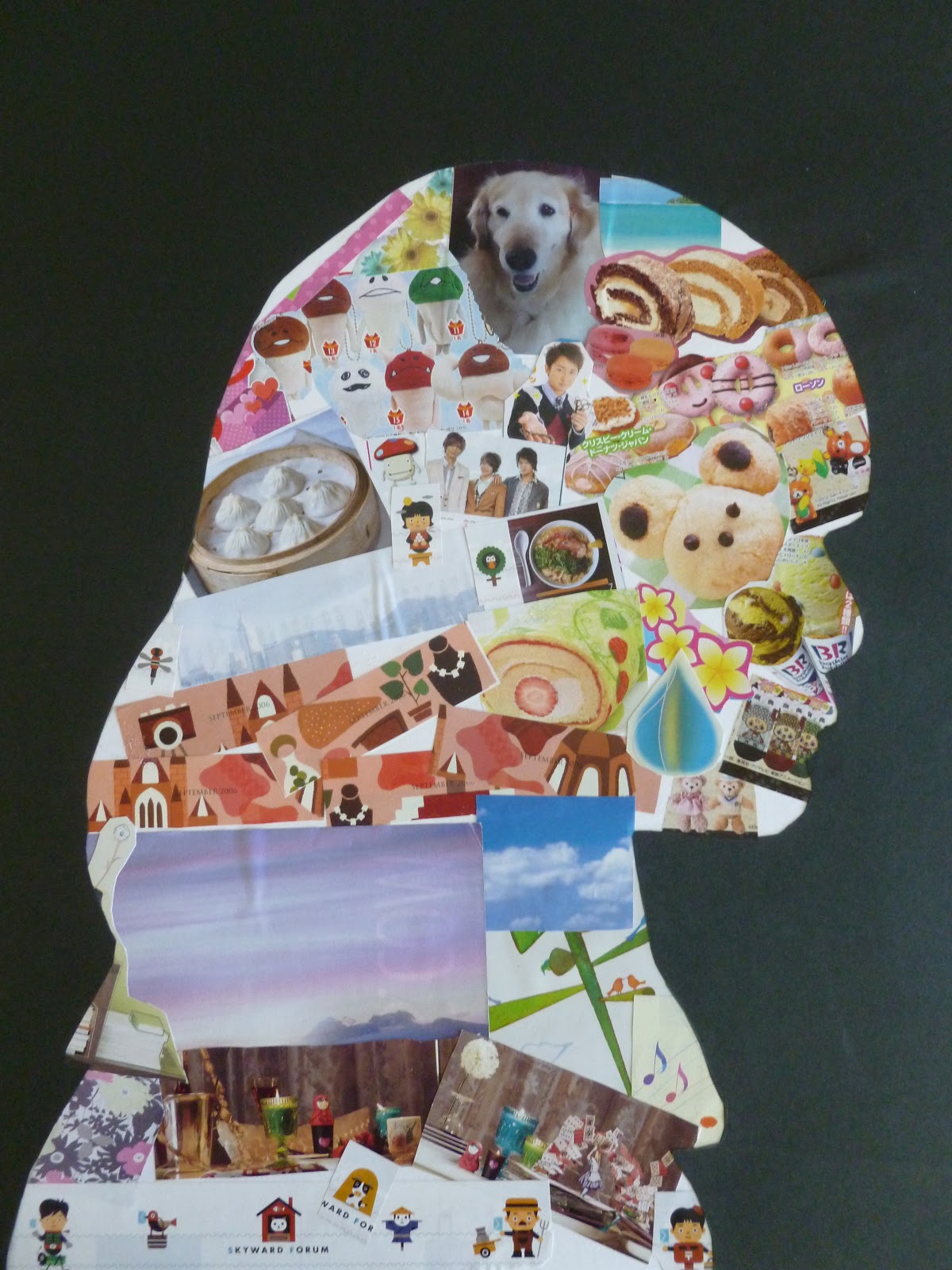 Miss Kristin's Art Room: "What's in Your Head?" Collage with P6 ...