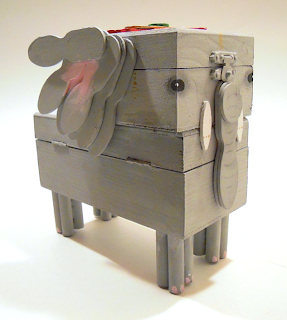 An Elephant a Day: Elephant No. 339: Stacked Wooden Boxes