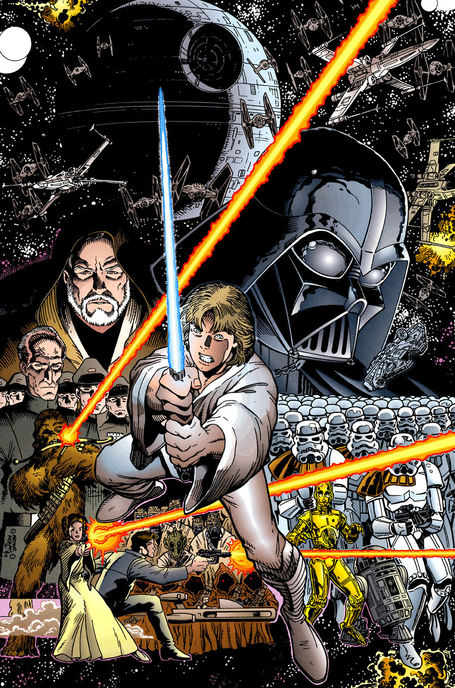 The Geeky Nerfherder: #ArtOfTheDay: 'Star Wars' by Arthur Adams