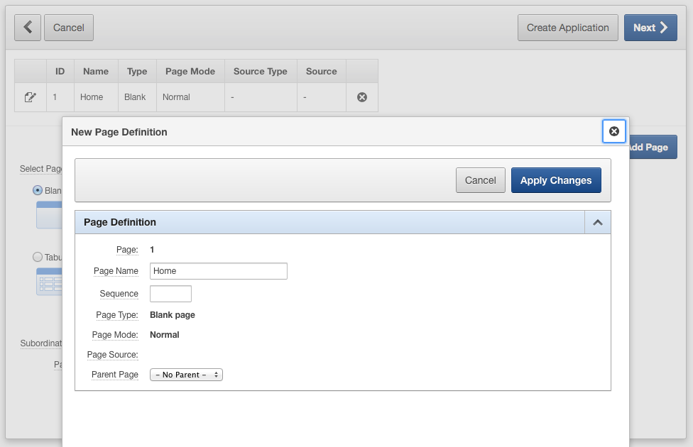 Dimitri Gielis Blog Oracle Application Express Apex Apex 5 0 Ea Creating A New Application