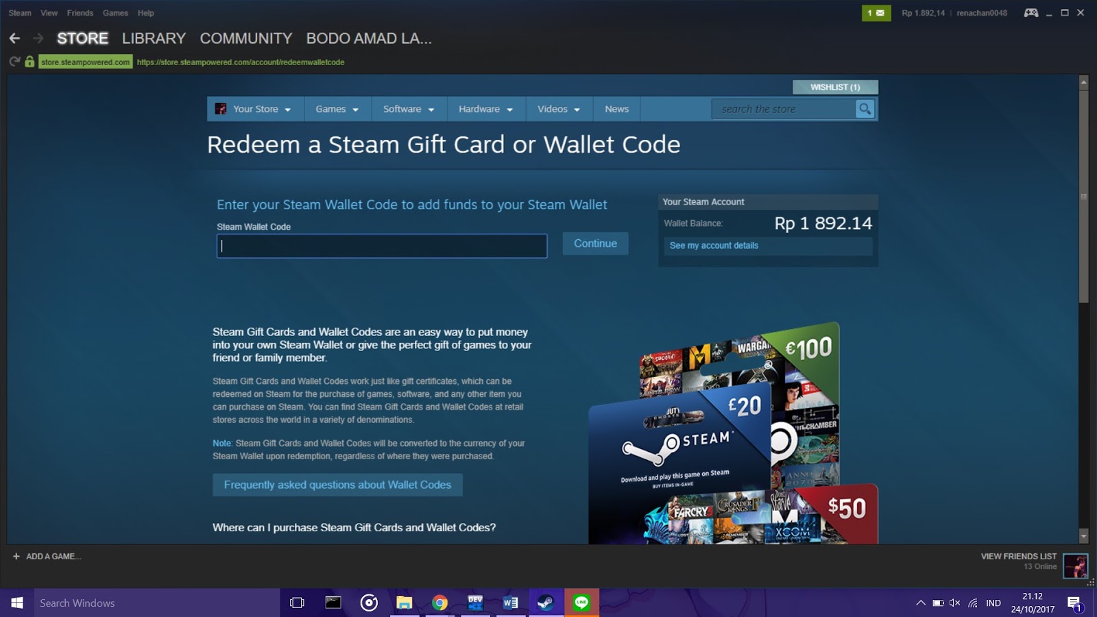 Transaksi Online : Steam Wallet ~ Kuliah Sistem dan Teknologi Informasi ...