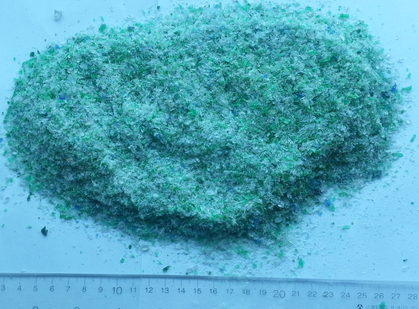 Recycling Plastics: PET Fines Green