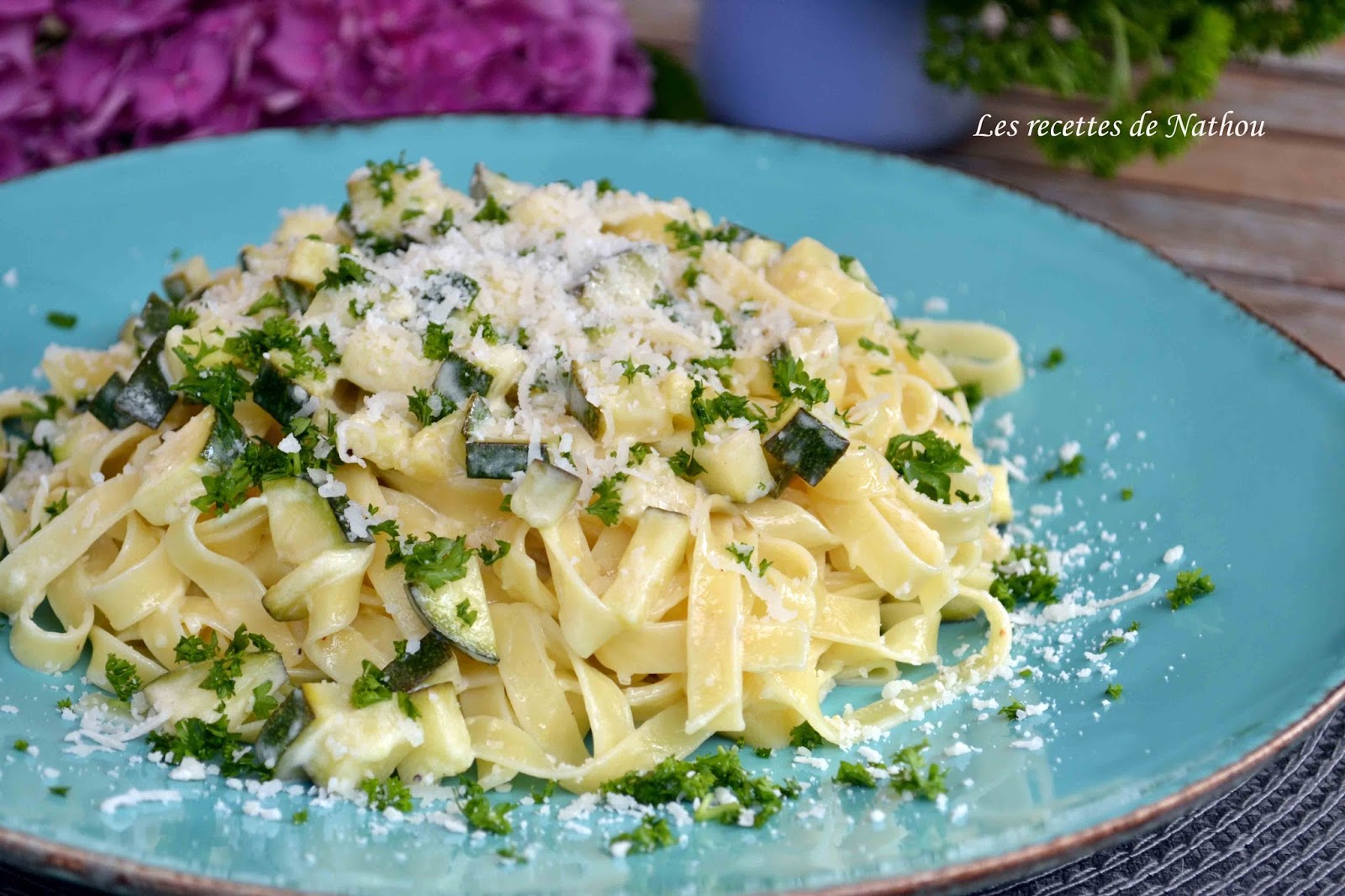 Ma cuisine au fil de mes idées...: Tagliatelle aux courgettes sautées à ...