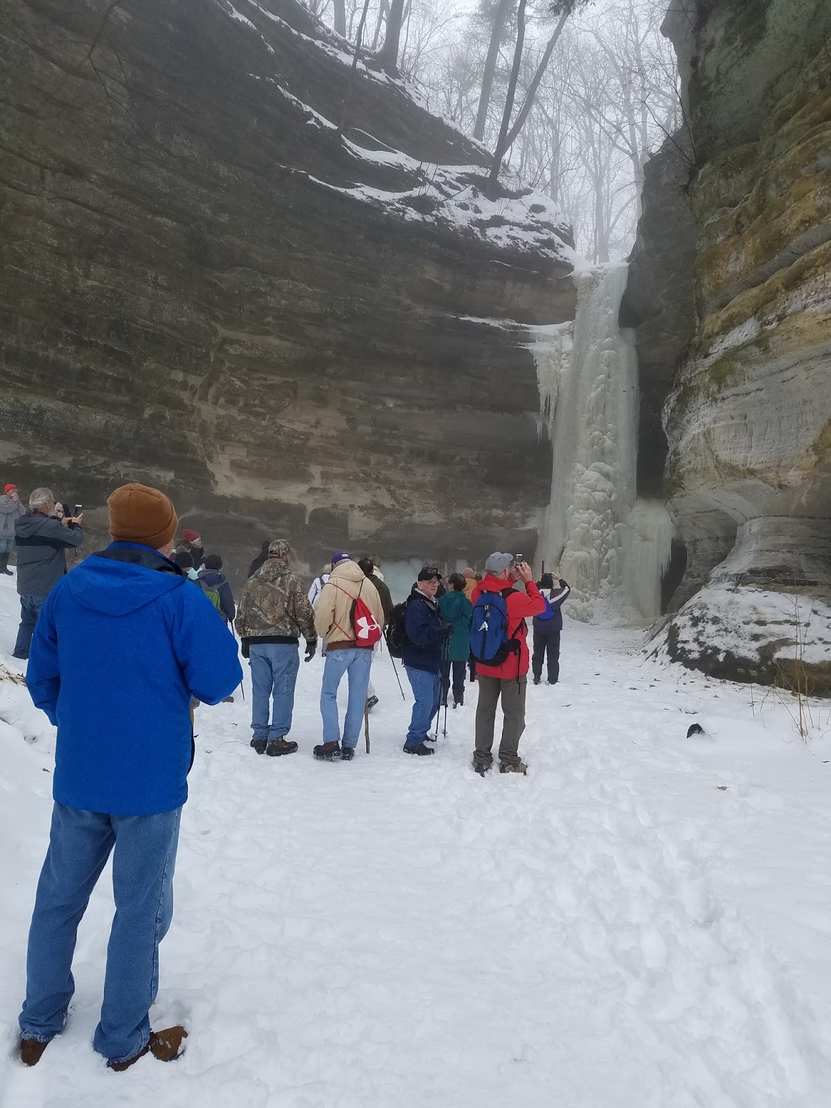 Hike Starved Rock: Feb. 15, 2018 Aurora, Sac, Kickapoo, St. Louis Canyons