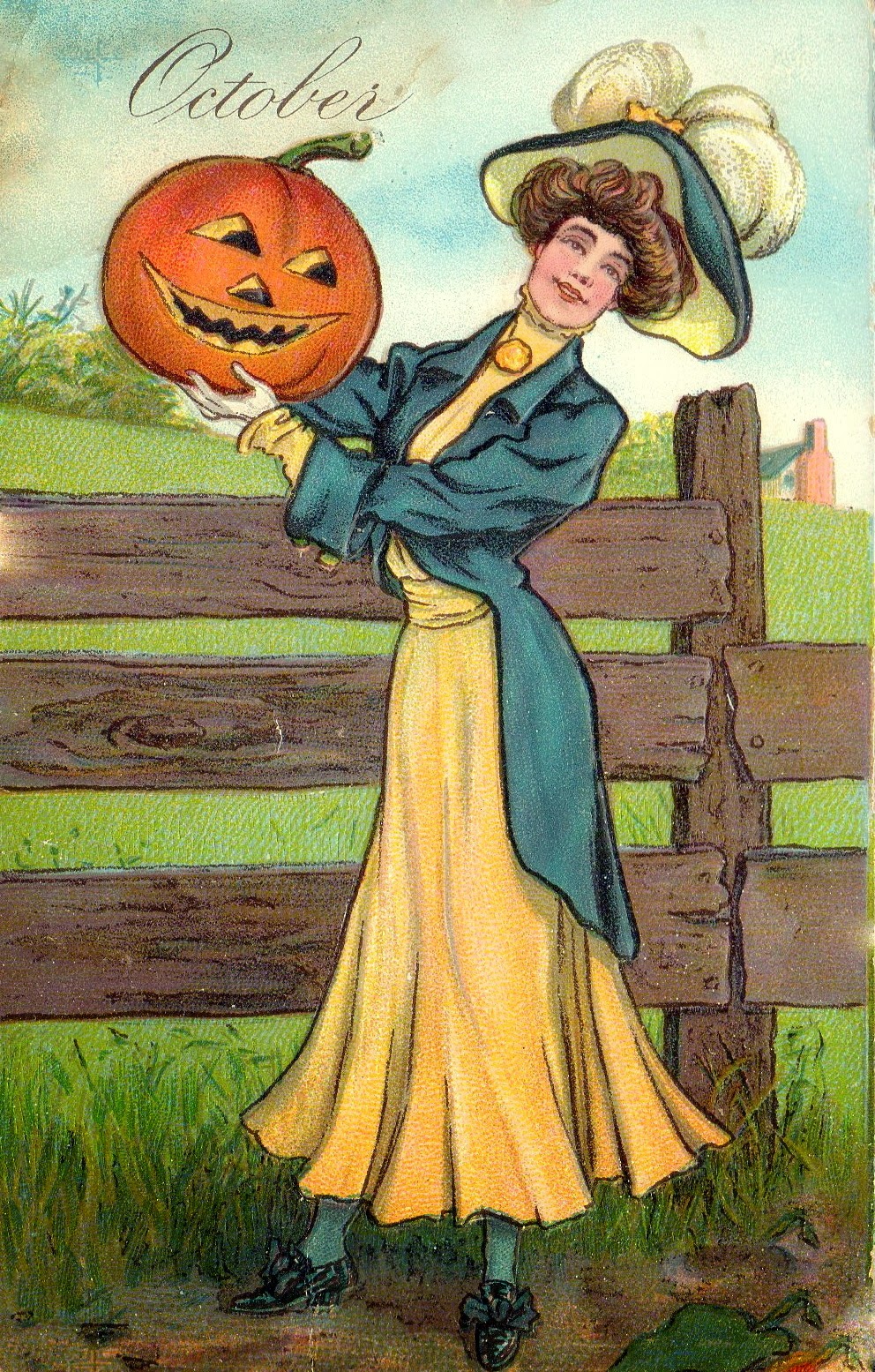 Little Birdie Blessings : Free October Vintage Graphics