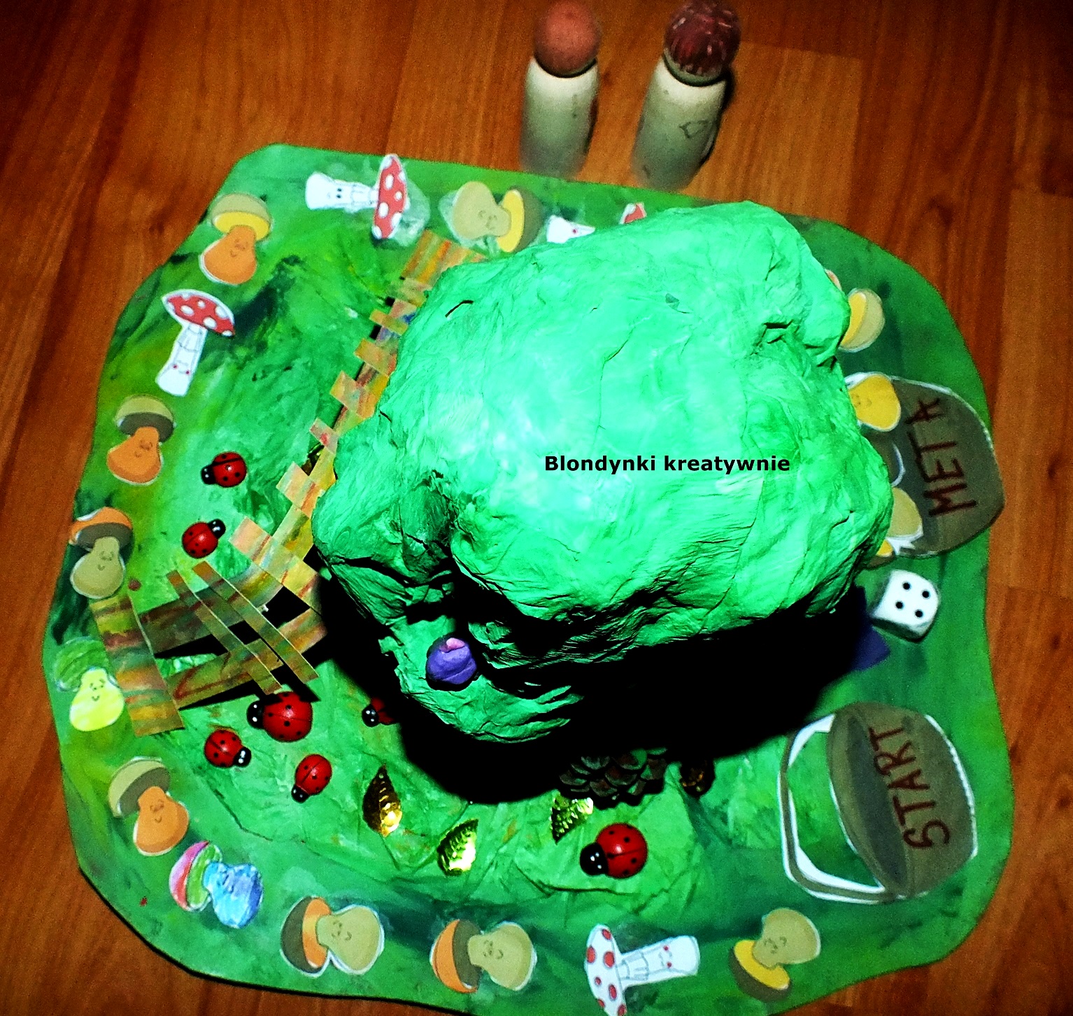 Gra planszowa DIY grzybobranie | Blondynki kreatywnie