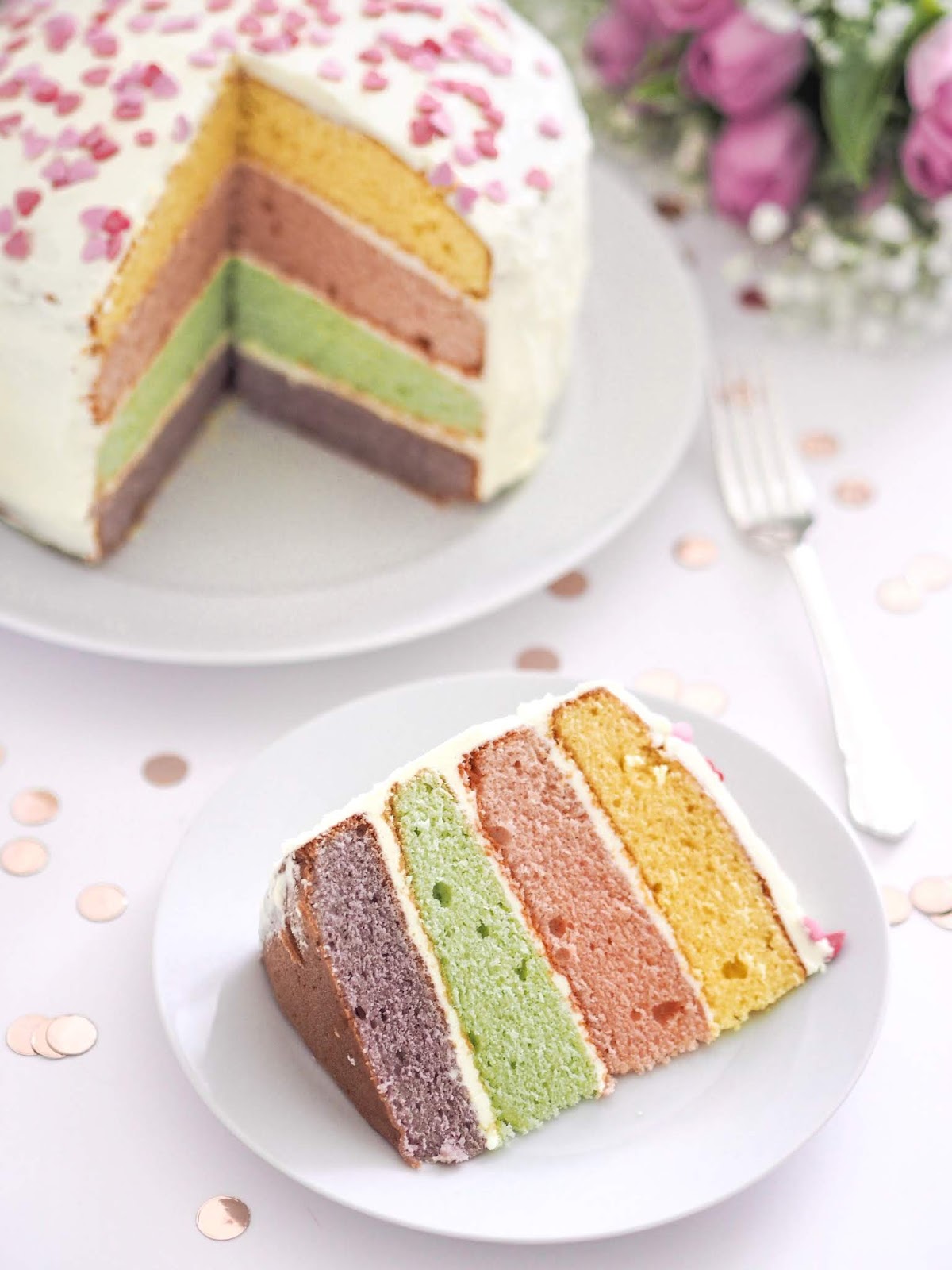 Pastel Layer Cake Recipe | Katie Kirk Loves