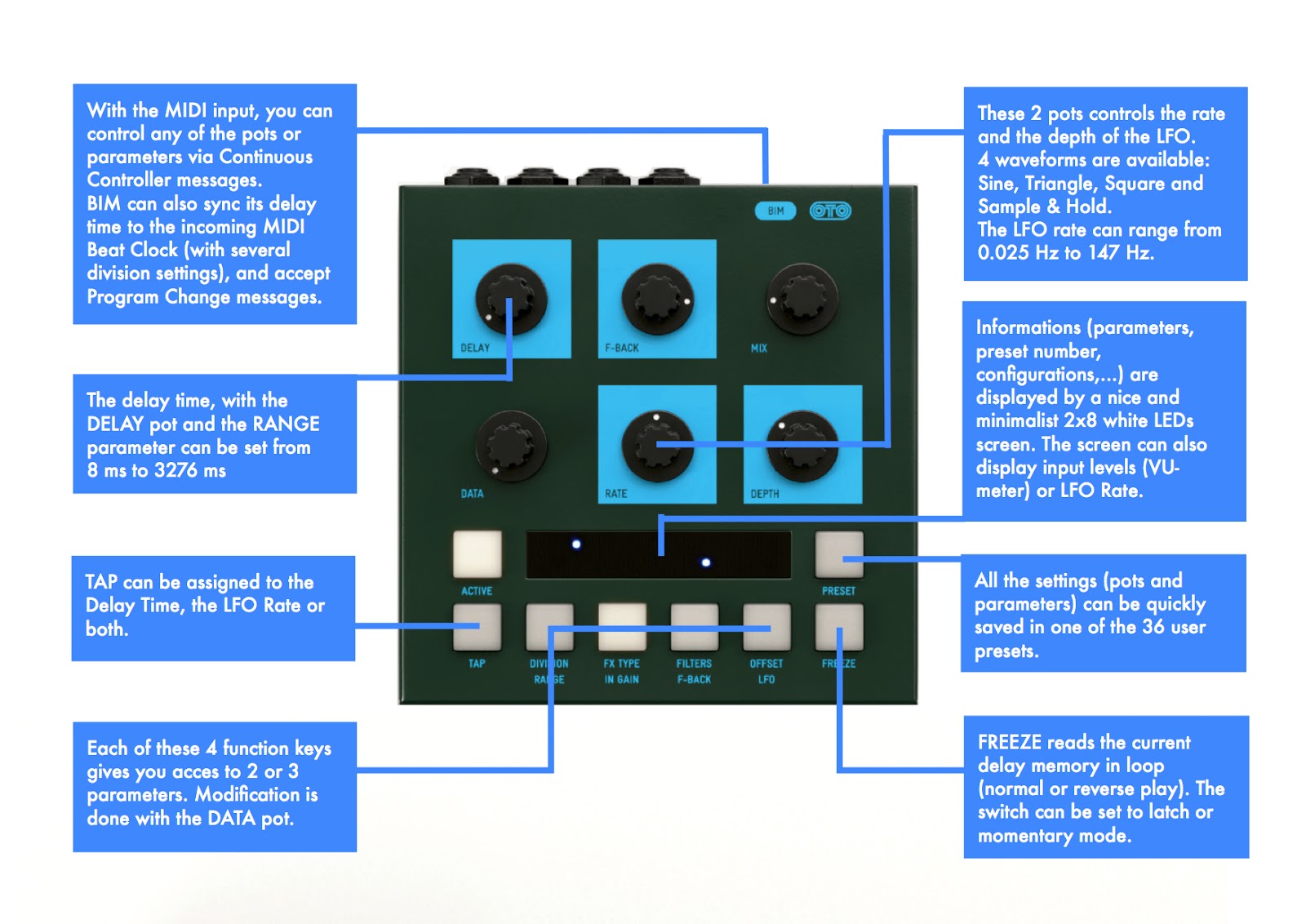 MATRIXSYNTH: New OTO Machines BIM 12-bit Delay Brochure Details and ...