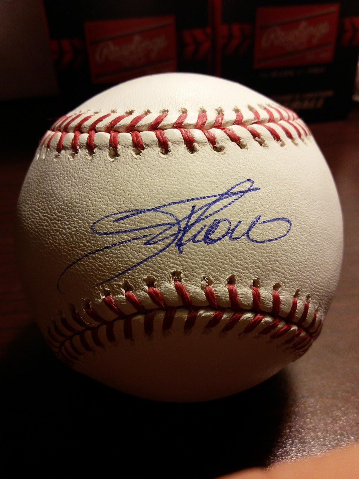 foul bunt: National Pickup - Jim Thome Signed Baseball