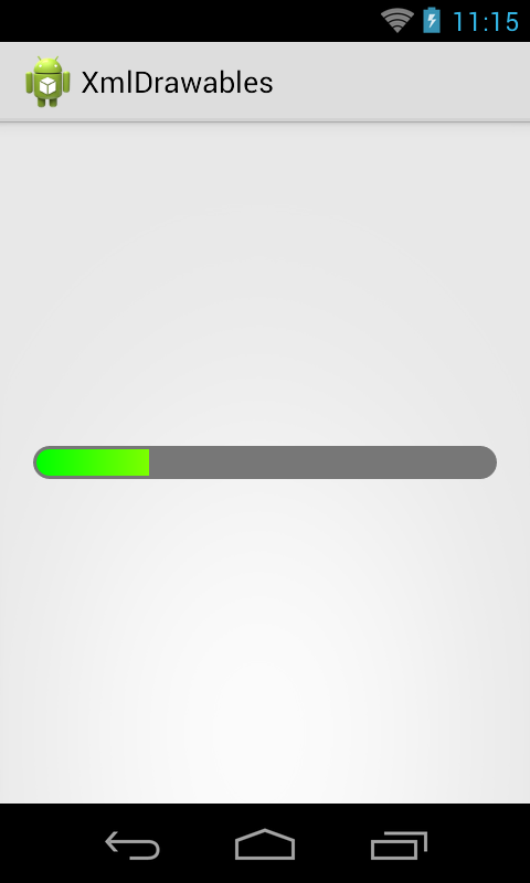 Android Dev Examples Android Custom Horizontal Progressbar