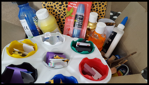 Creating a fun monster battlefield paper craft scene with the kids ...