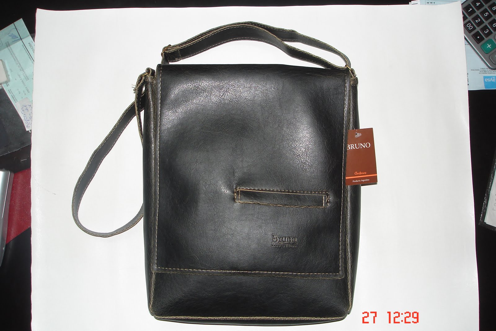 Carteras Bruno Morrales Unisex Simil Cuero Gastado
