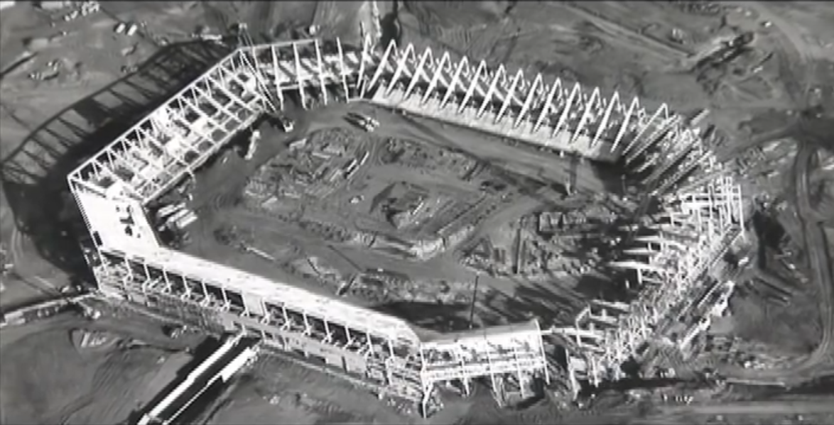 FORMER PONTIAC SILVERDOME . . . 1965 - 2017: Construction Photos