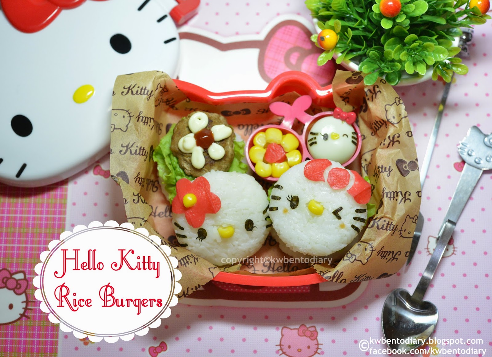 Karenwee's Bento Diary: Bento2014#Aug25~Back to School Hello Kitty Rice ...