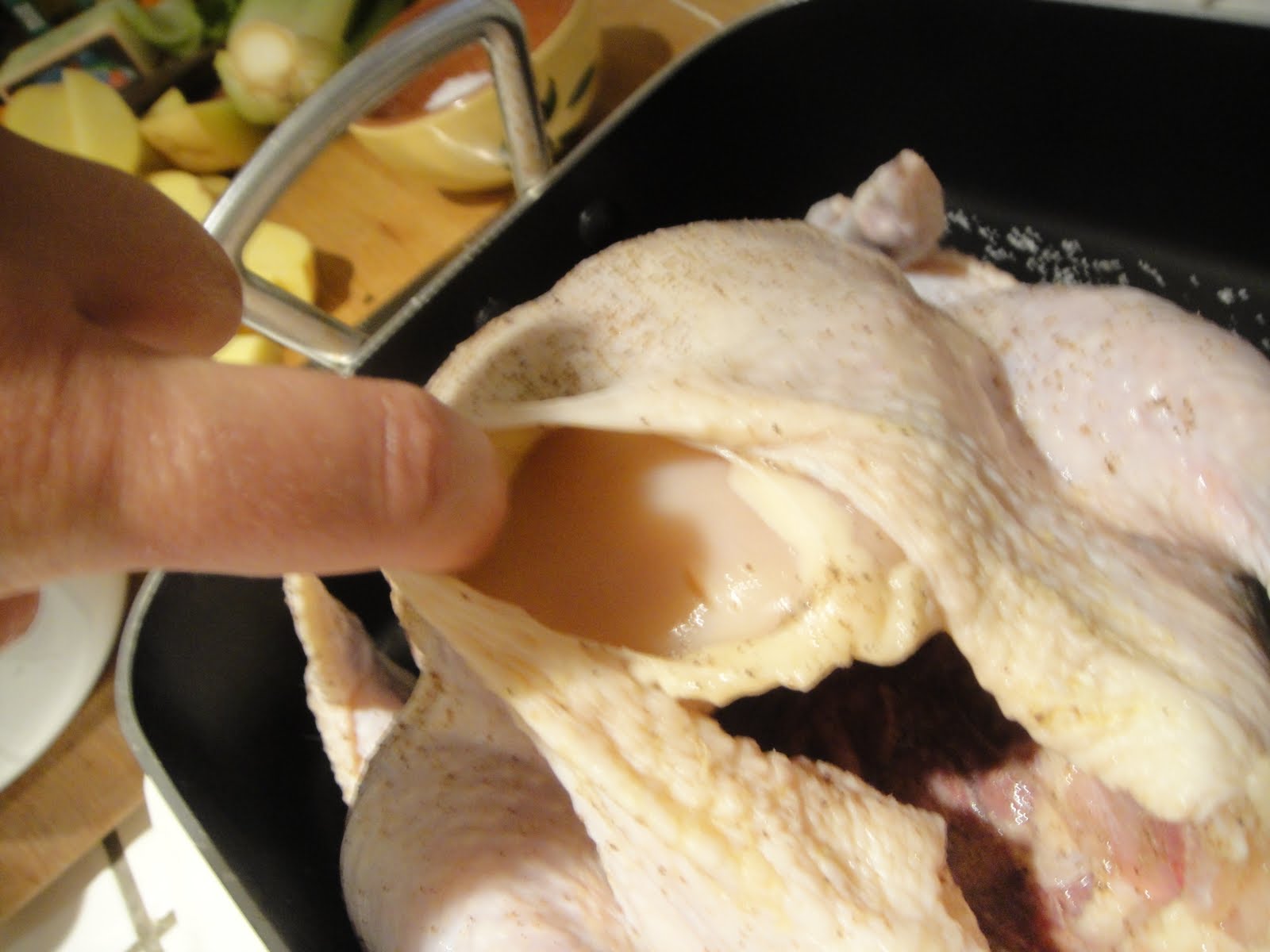 Truffle Stuffed Roast Chicken ala Joel Robuchon - Tout va bien! (tm)