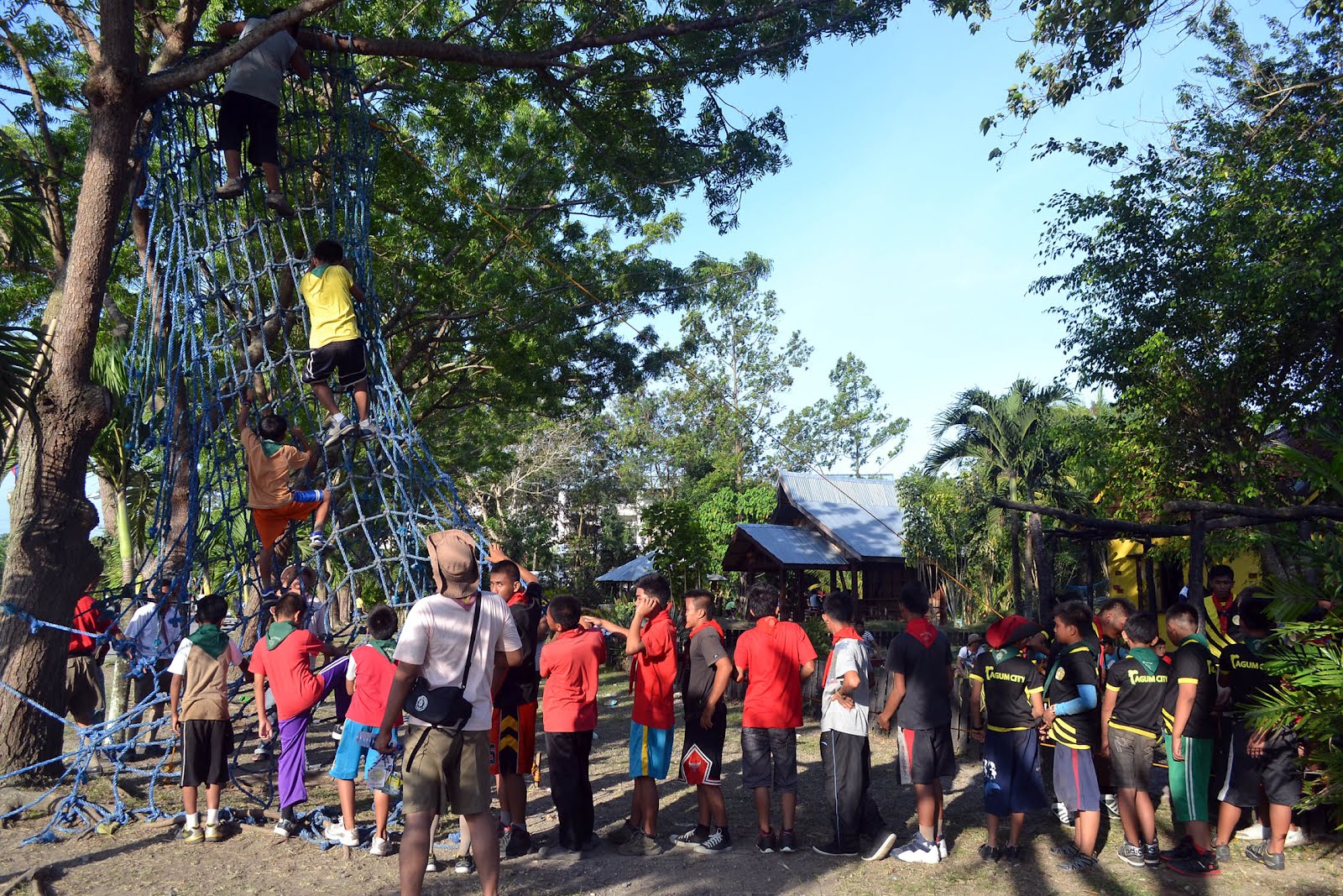 Sarangani Today: Spider web obstacle course