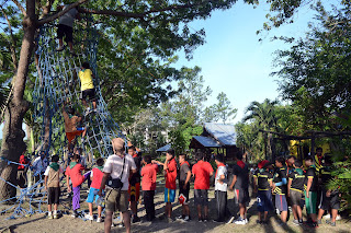 Sarangani Today: Spider web obstacle course
