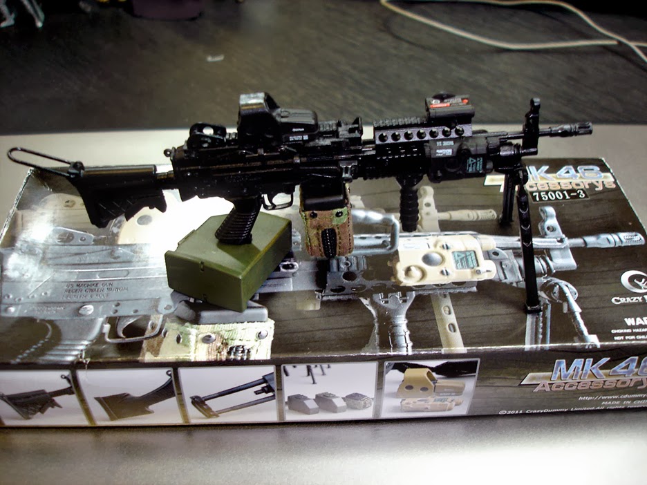 Actfigs & stuff: 1/6 MK46 Mod 0 - GEN2 Para Stock (Black) from Crazy Dummy