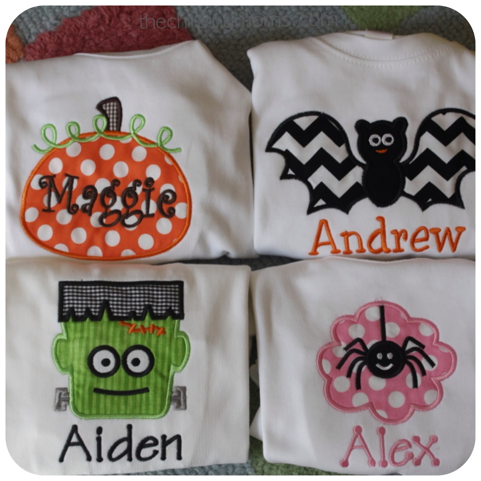 Chic-A-Dee Embroidery: Halloween Shirts - The Chirping Moms
