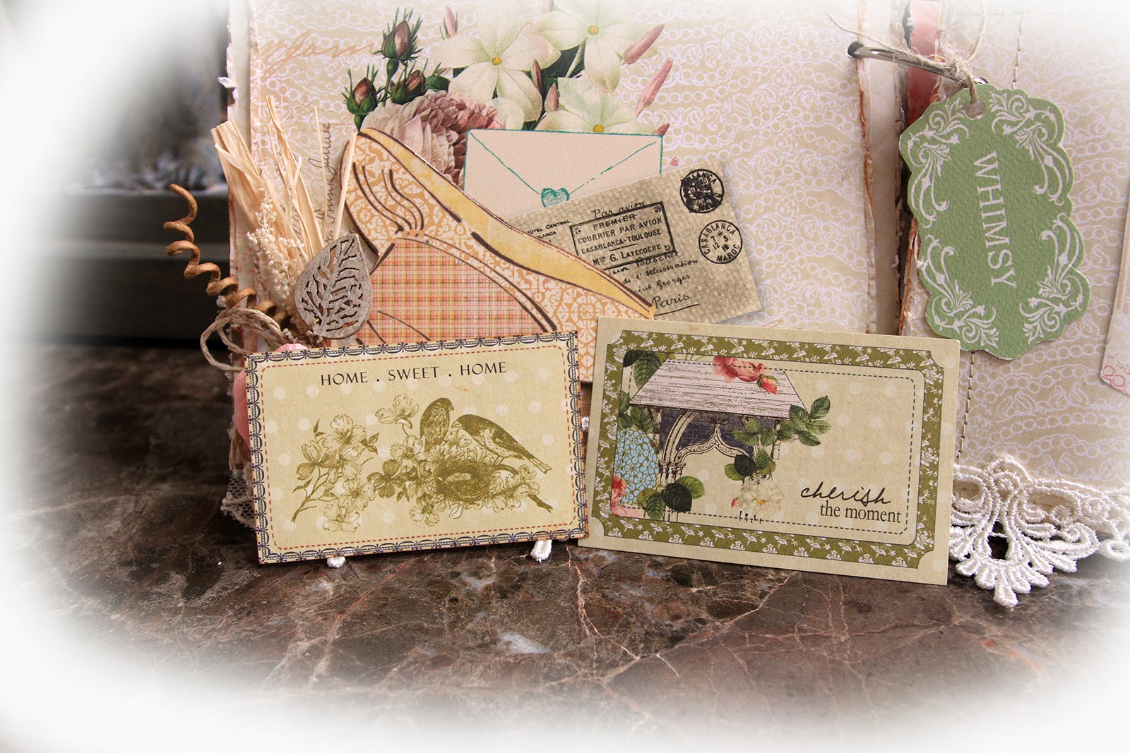 My Glitter Coated Life: Shabby Girls Mini Album With Tresors De Luxe~